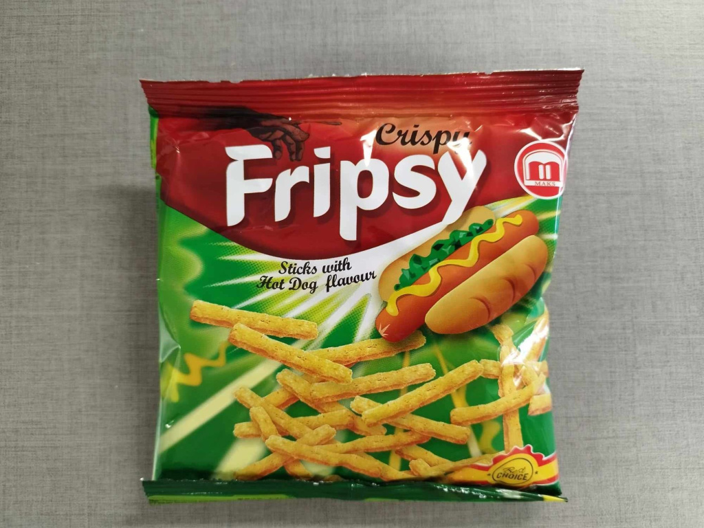 Chipsy Frispy příchuť Hot Dog 50g Balíky do vězení – potraviny a věci ...