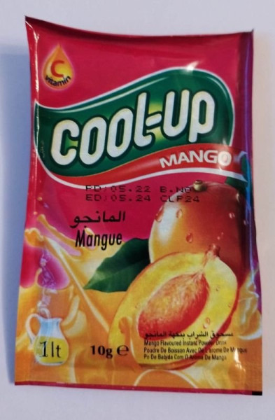 Instantní nápoj Cool Up Mango 10g. Balíky do vězení – potraviny a věci ...
